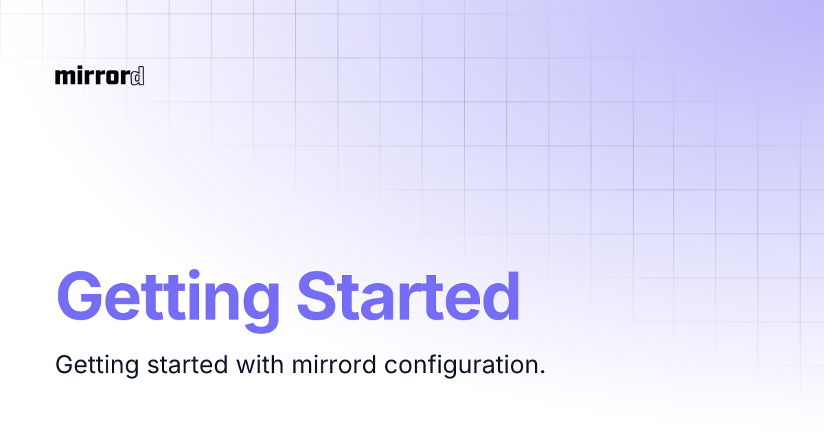 Getting Started | Configuration | mirrord